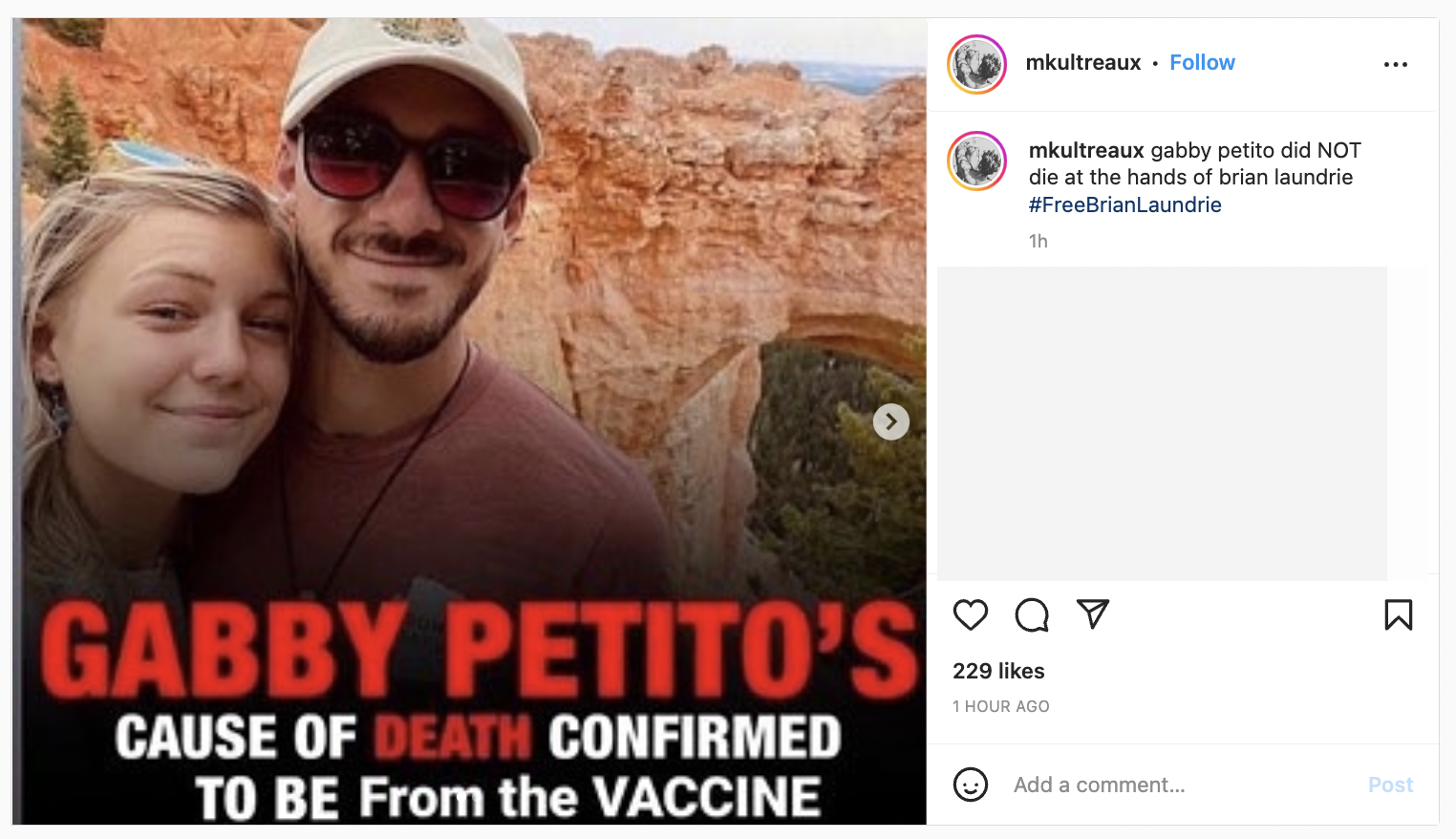 Fact Check: Gabby Petito's Cause Of Death Was NOT 'From the Vaccine ...