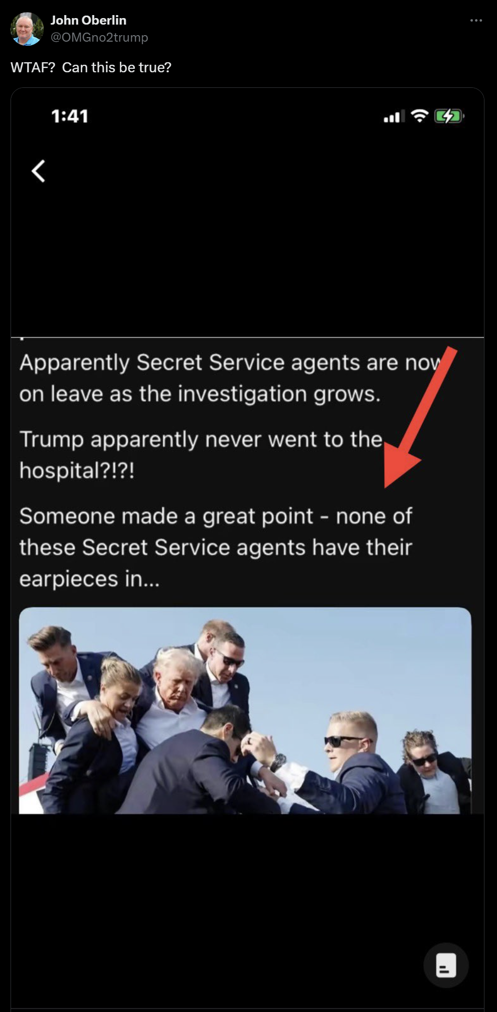 Fact Check: Altered Photo Shows Secret Service Agents Without Earpieces ...