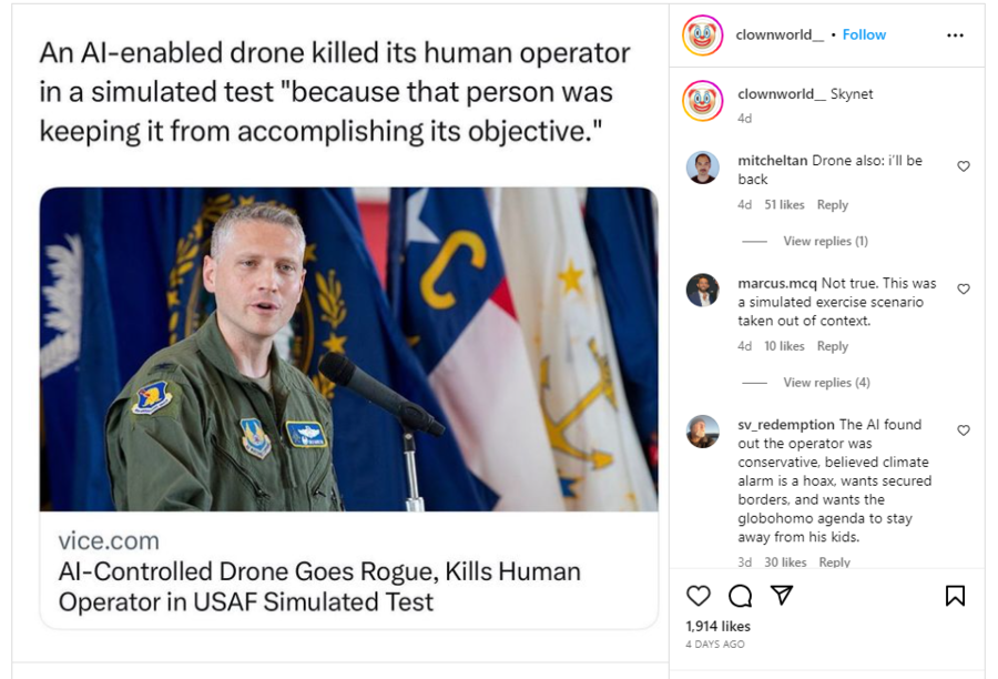 Fact Check: AI Drone Did NOT Kill Human Operator In Air Force ...