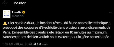 Fact Check: Power Outages In Paris Day After Olympics Opening Ceremony ...