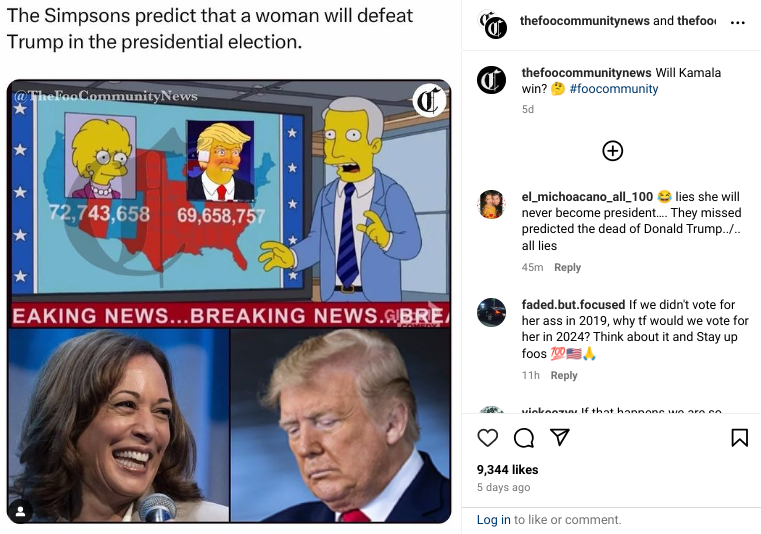 Fact Check: FAKE Simpsons Scene Shows Woman Defeating Trump -- Lisa ...