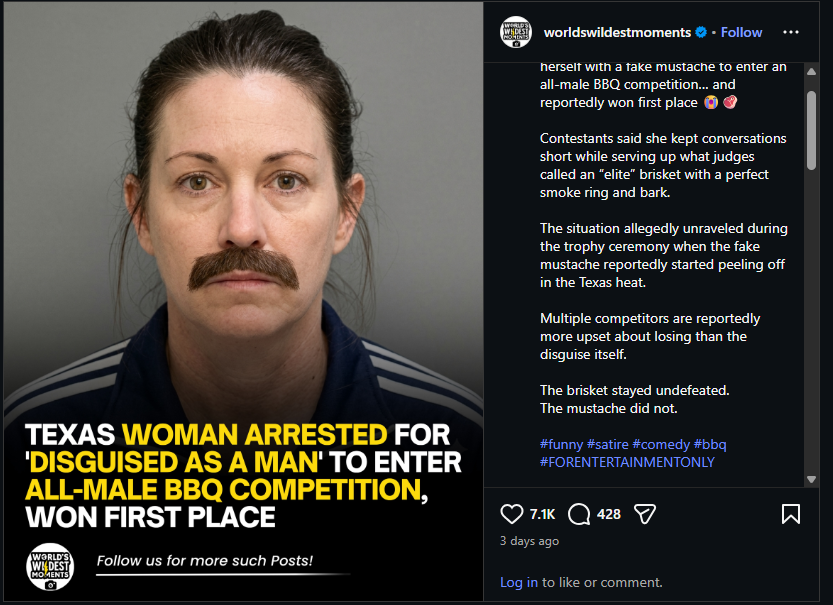 Fact Check: FAKE Mugshot Shows Woman Arrested For Disguising Herself As ...