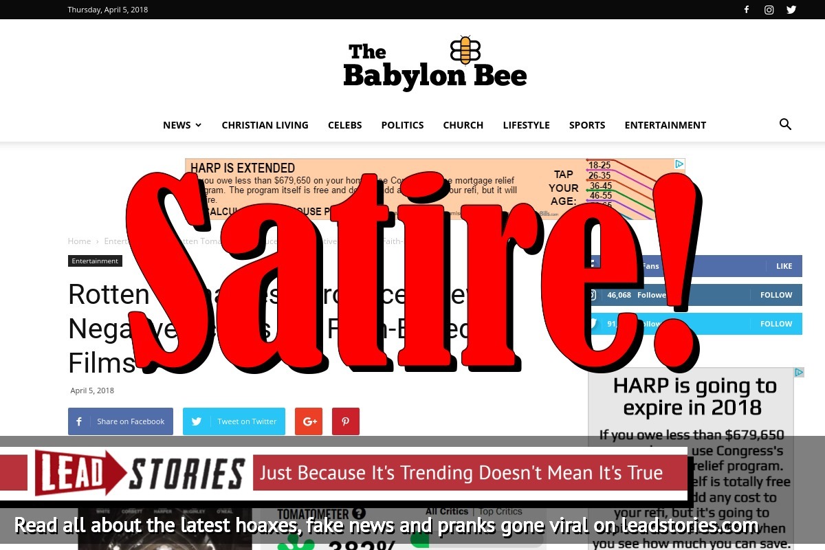 Fake News: Rotten Tomatoes Did NOT Introduce New Negative Scores For ...