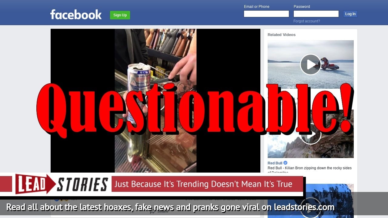 Fake News: Mouse In Red Bull Can Likely Crawled In From Arkansas Man's ...