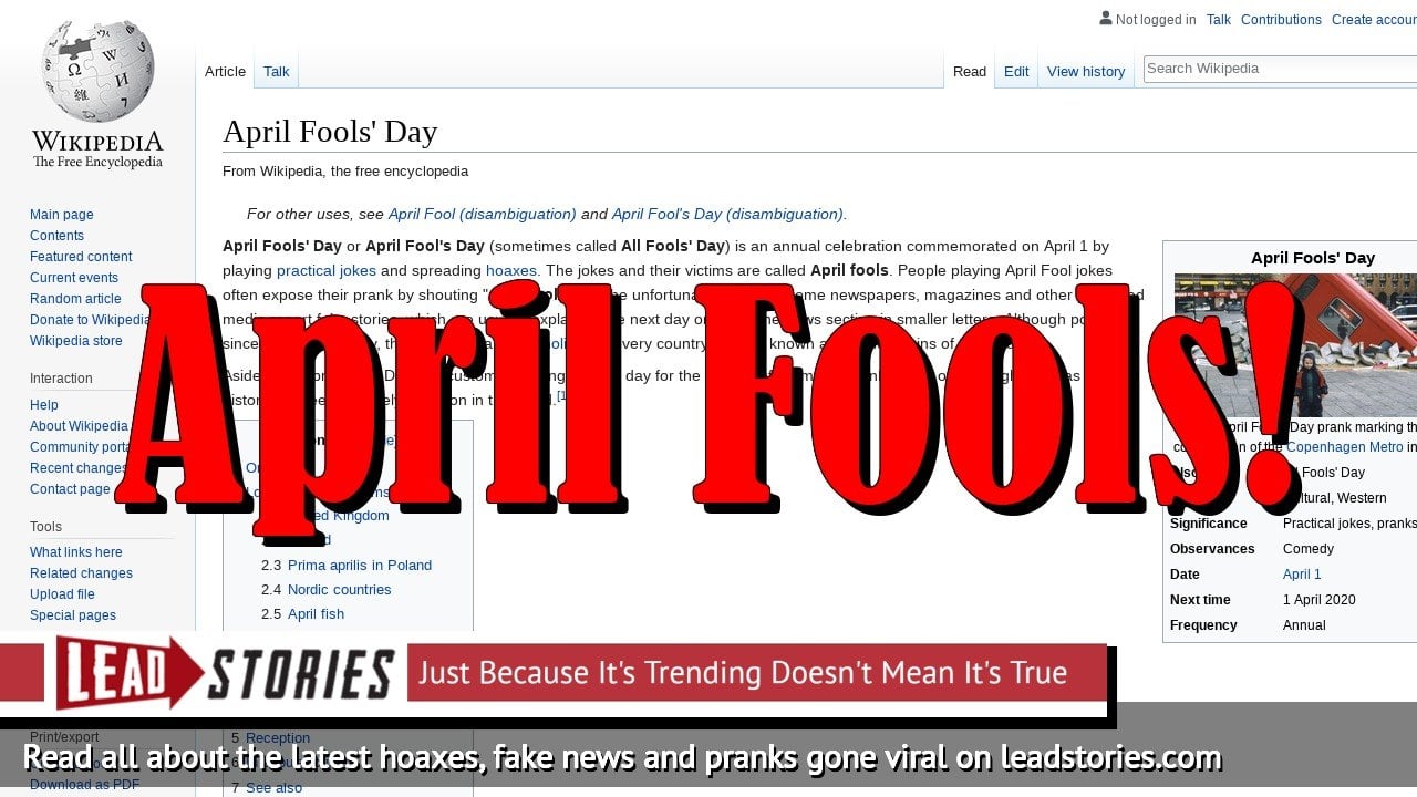 April Fools Day 2019: Running List of Jokes, Pranks and General Foolery ...