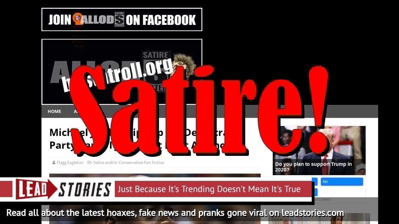 Fake News: Michael Jordan Did NOT Rip Up His Democrat Party Card | Lead ...