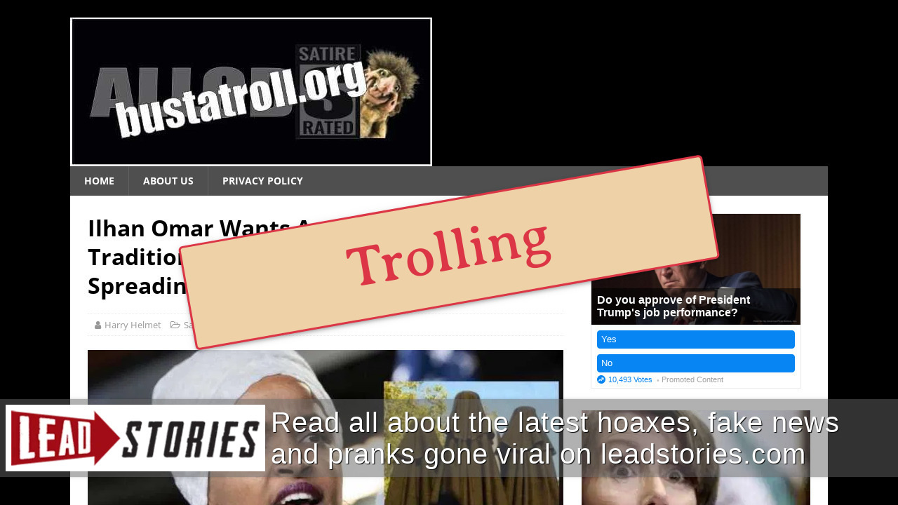 Fact Check: Ilhan Omar Did NOT Say She Wants Americans to Wear ...