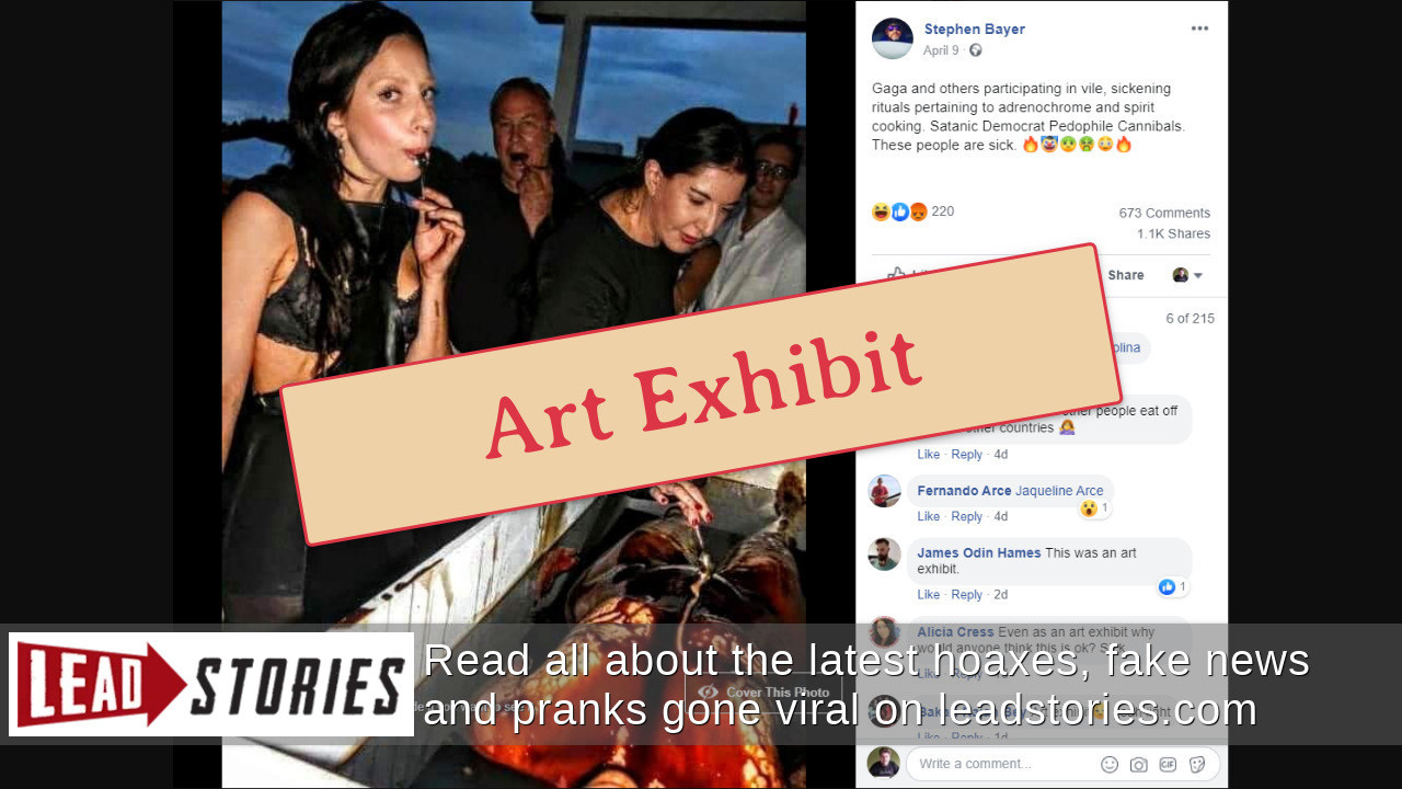 Fact Check: Lady Gaga Did NOT Participate In 'Vile, Sickening' Blood ...