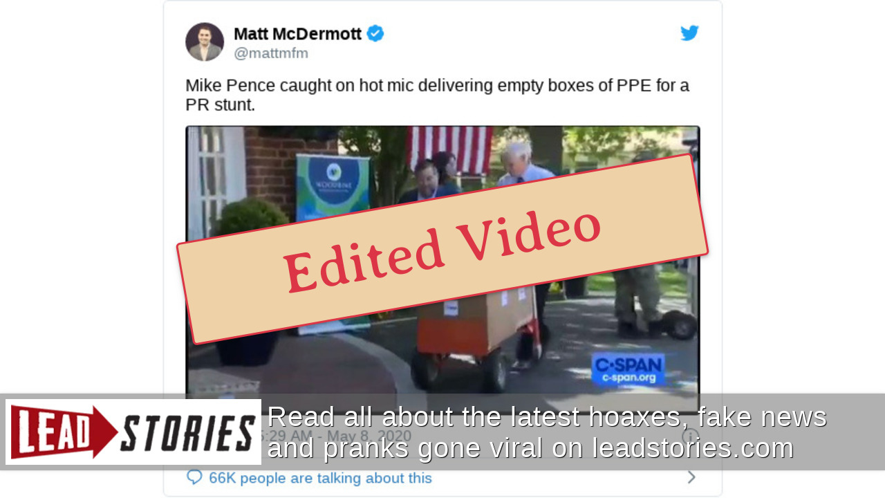 Fact Check: Mike Pence Did Not Deliver Empty Boxes Of PPE To A Hospital ...