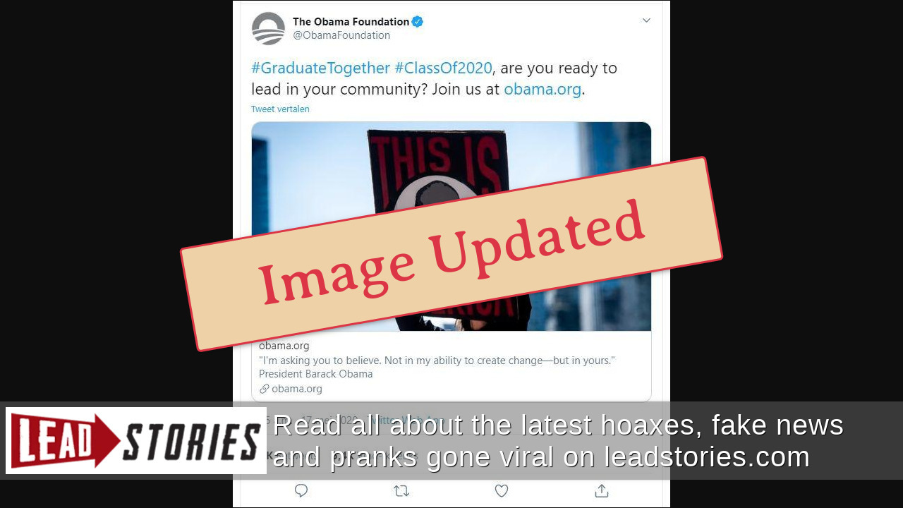 Fact Check: The Obama Foundation Did NOT Post George Floyd Protest Sign ...