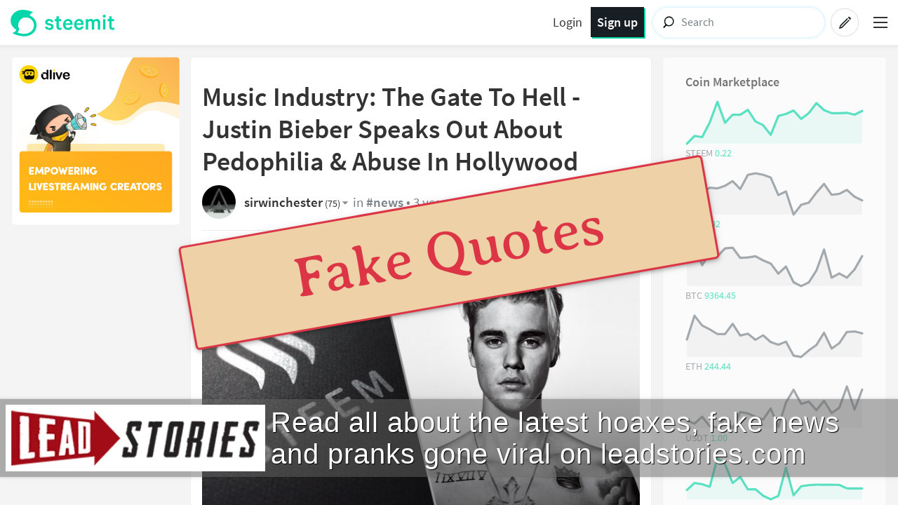 Fact Check: Justin Bieber Did NOT Speak Out About Pedophilia & Abuse In ... Fact Check: Justin Bieber Did NOT Speak Out About Pedophilia & Abuse In ...