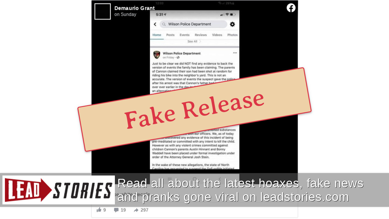 Fact Check: Wilson Police Did NOT Say That Darrius Sessoms Did Drugs ...