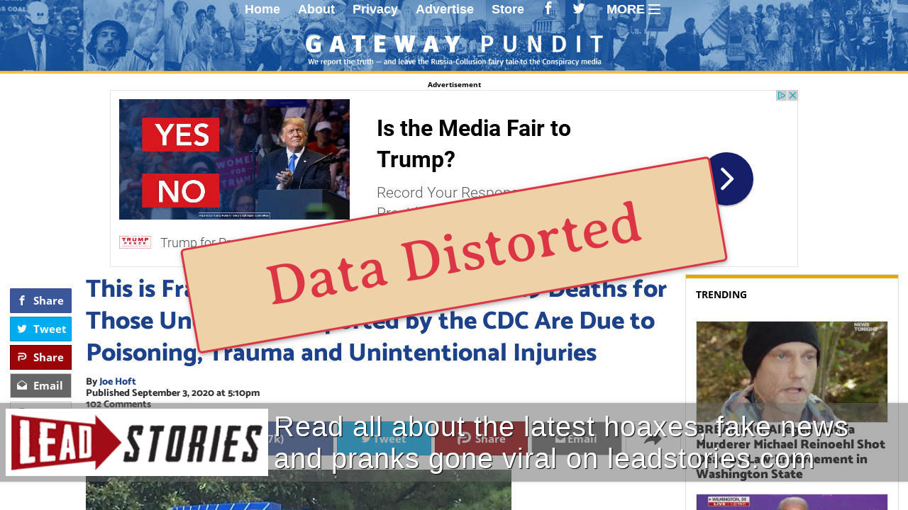 Fact Check: The CDC Did NOT Fraudulently Count Poisoning, Trauma And ...