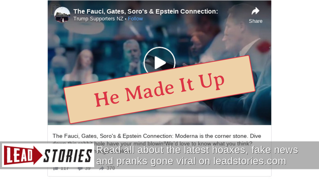 Fact Check: Fauci, Gates, Soros And Epstein Are NOT All Connected ...