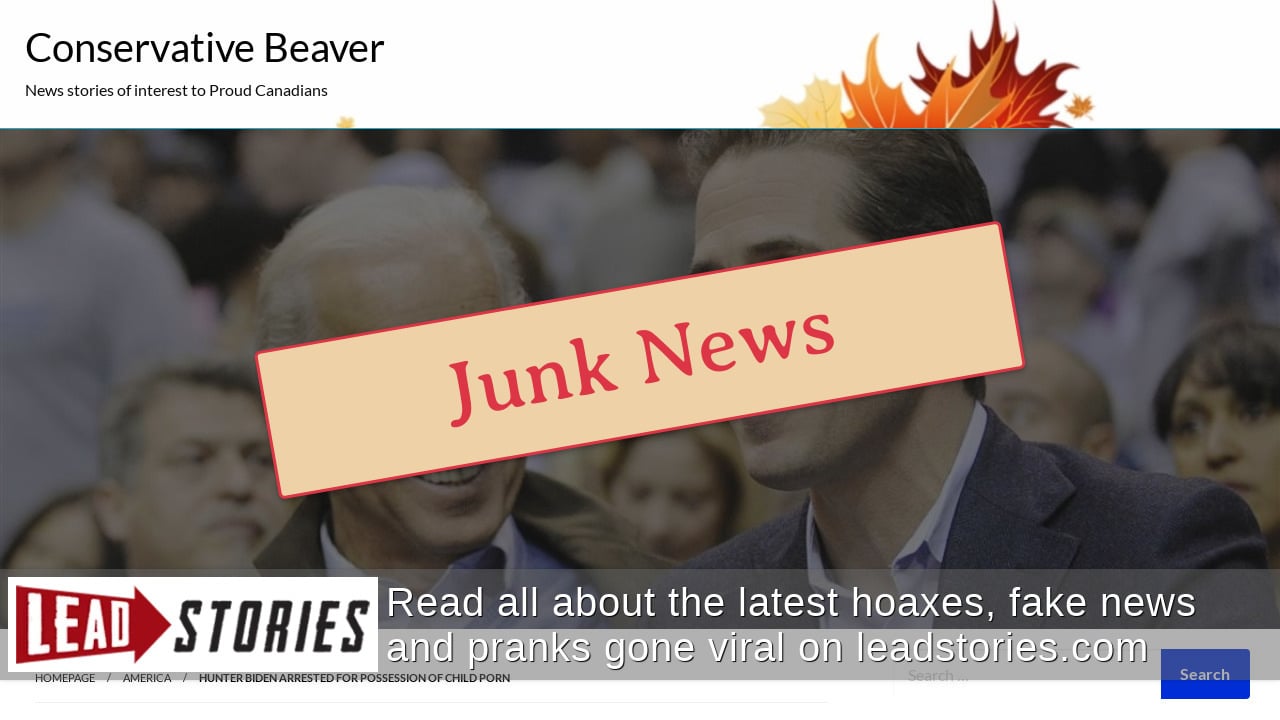 Fact Check: Hunter Biden Was NOT arrested for possession of Child Porn ...