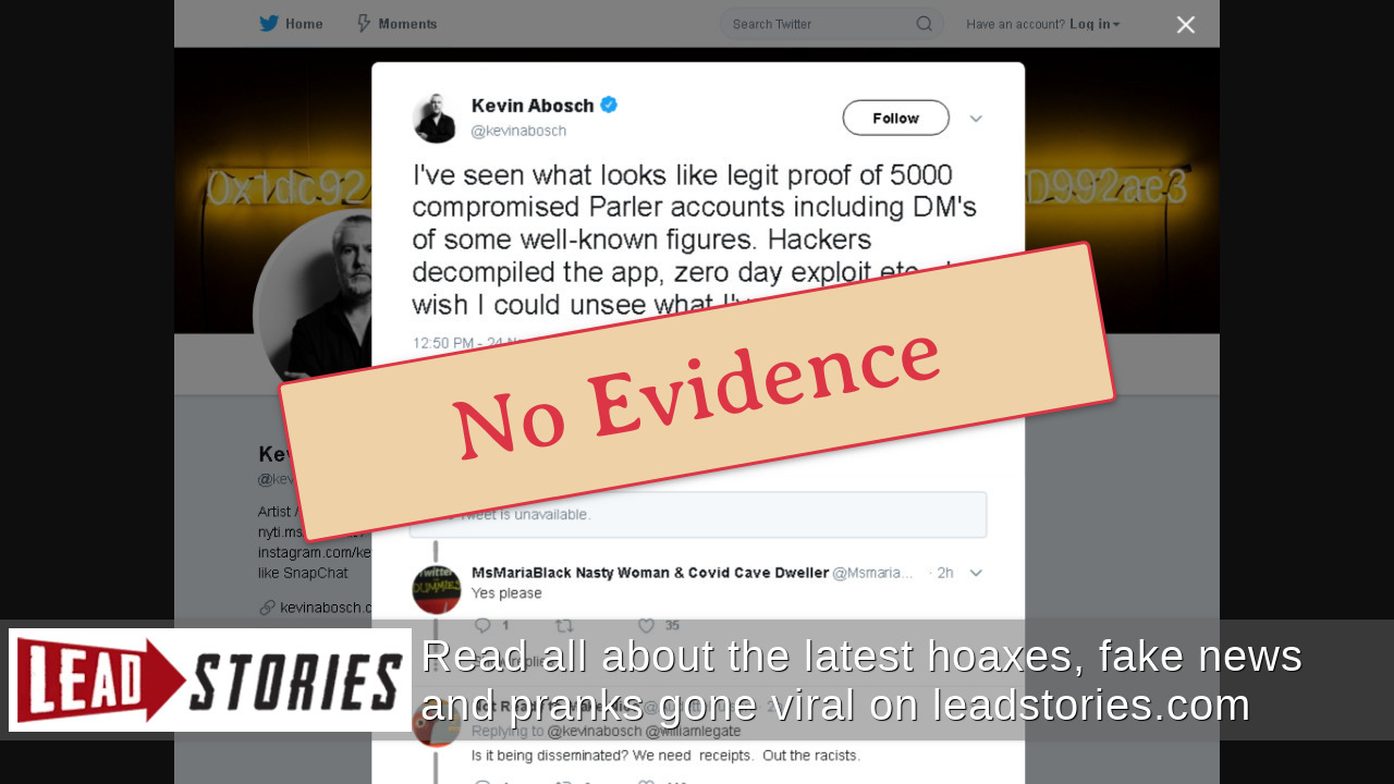 Fact Check: NO Evidence Parler Was Hacked, NO Sensitive Information ...