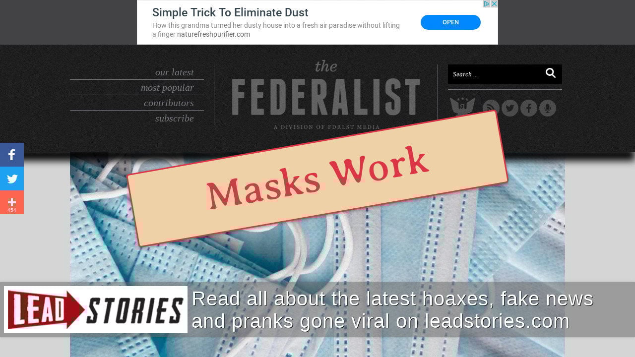 Fact Check: Many Studies Find Masks DO Work Against The Spread Of COVID ...