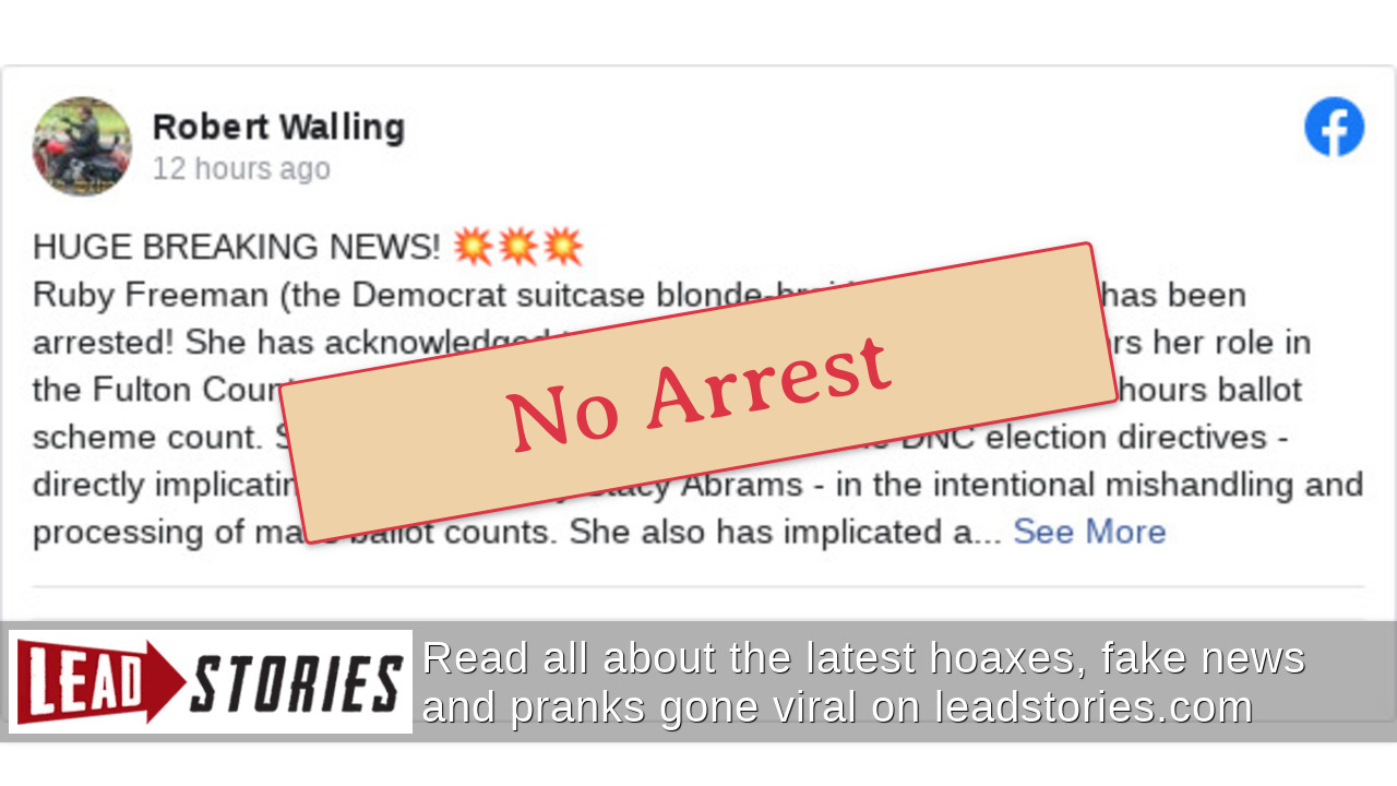 Fact Check: Fulton County, Georgia, Election Worker Ruby Freeman Has ...