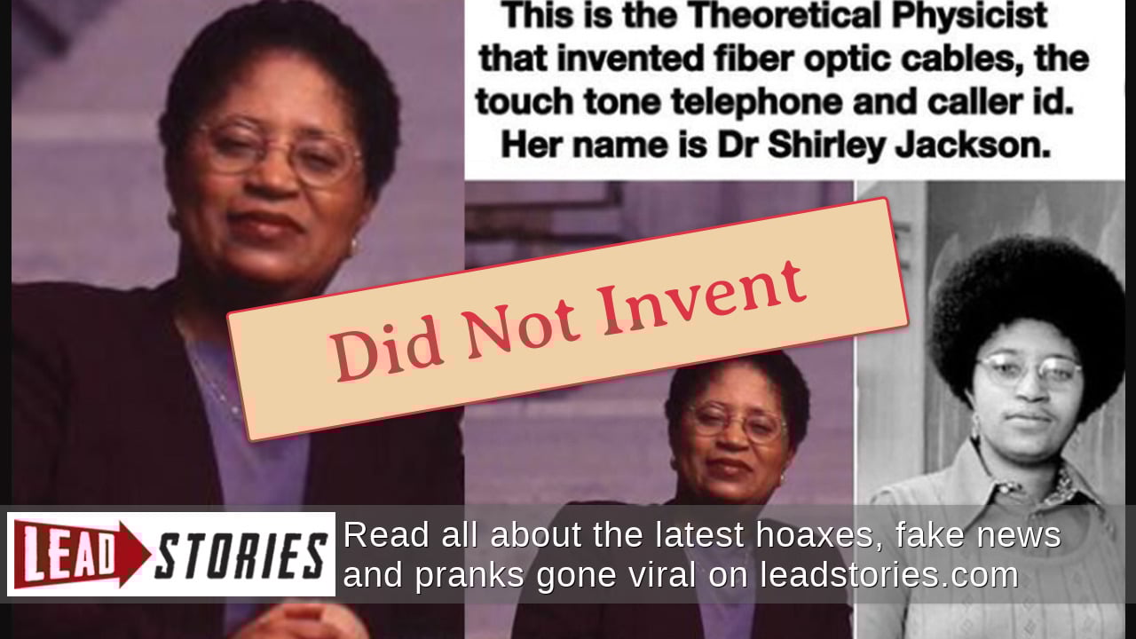 Fact Check: Physicist Shirley Jackson Did NOT Invent Fiber-Optic Cables ...