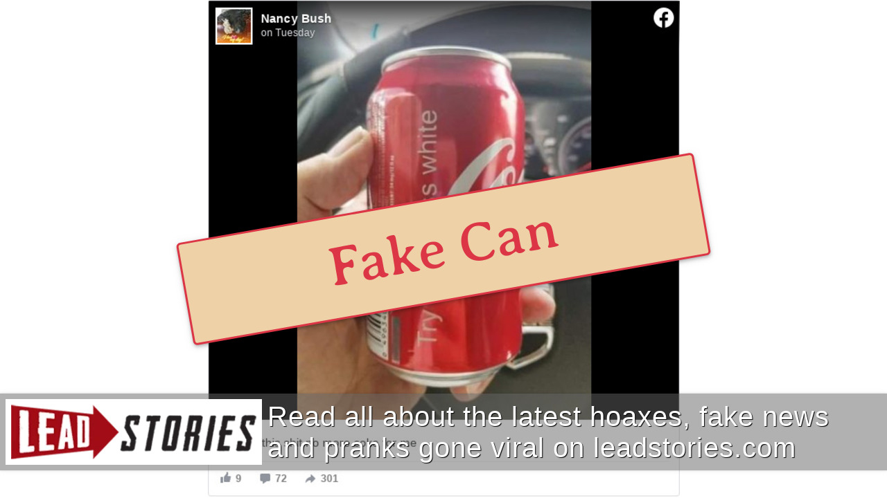 Fact Check: Coca-Cola Did NOT Produce Can With Slogan 'Try To Be Less ...