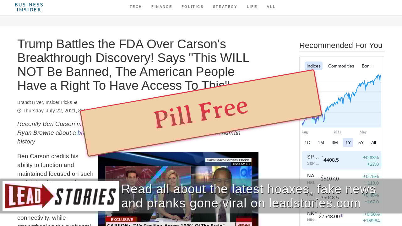 Fact Check: Denzel Washington And Ben Carson Do NOT Endorse Brain Pill ...