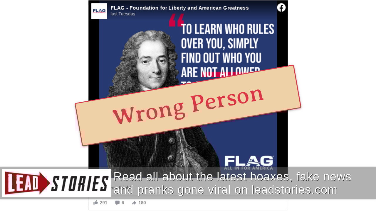 Fact Check: Voltaire Did NOT Say 'To Learn Who Rules Over You, Simply ...