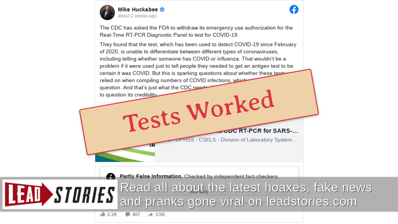 Fact Check: It Is NOT True PCR Test Failed To Distinguish Flu From ...