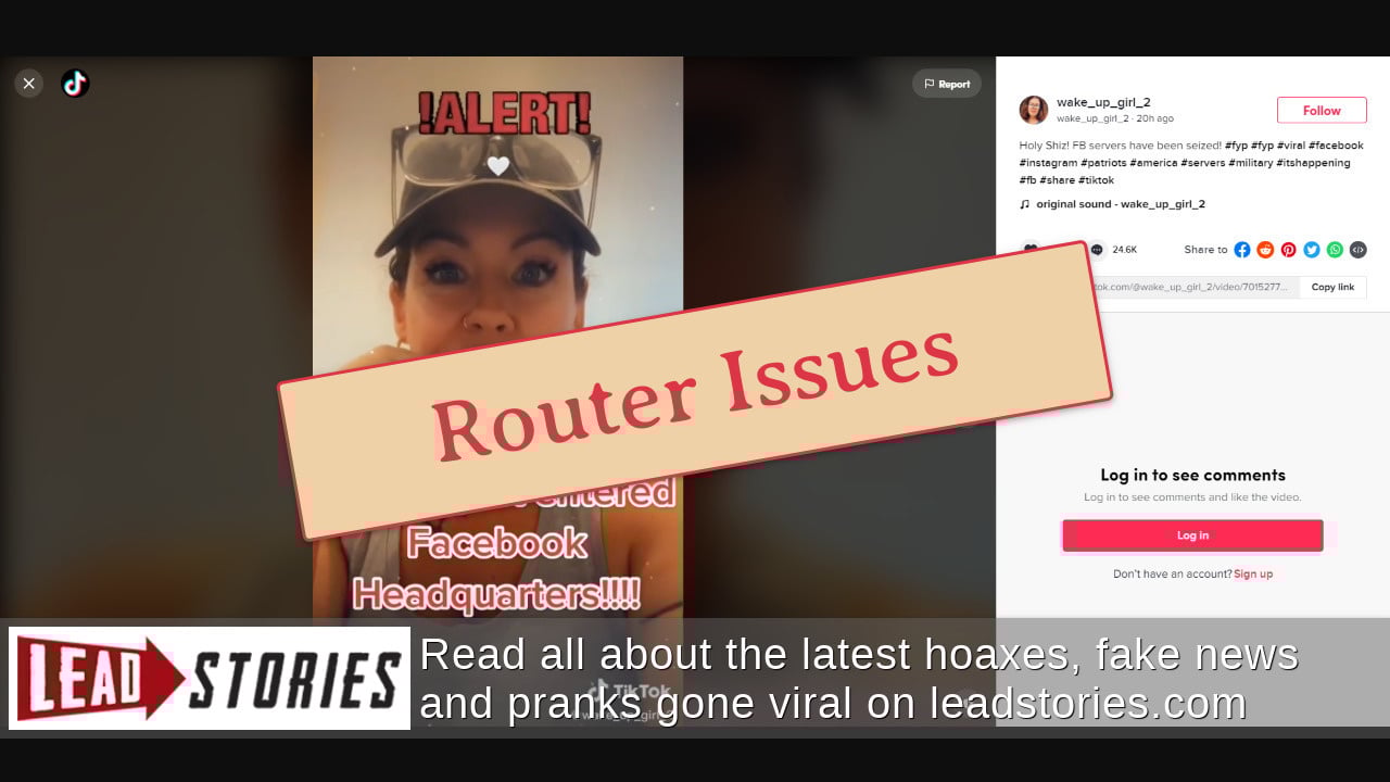 Fact Check: Military Did NOT Disrupt Facebook By Seizing Its Servers On ...