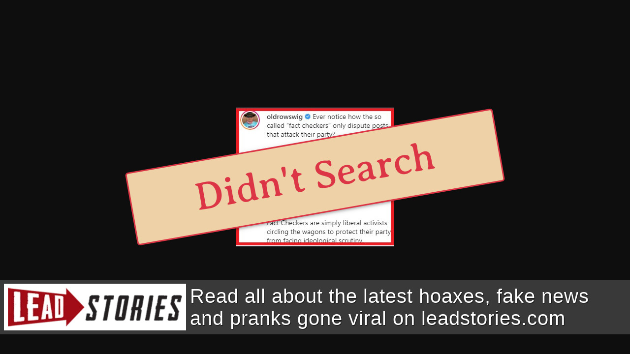 Fact Check: It's NOT True That Fact Checkers Never Fact Check Anything ...