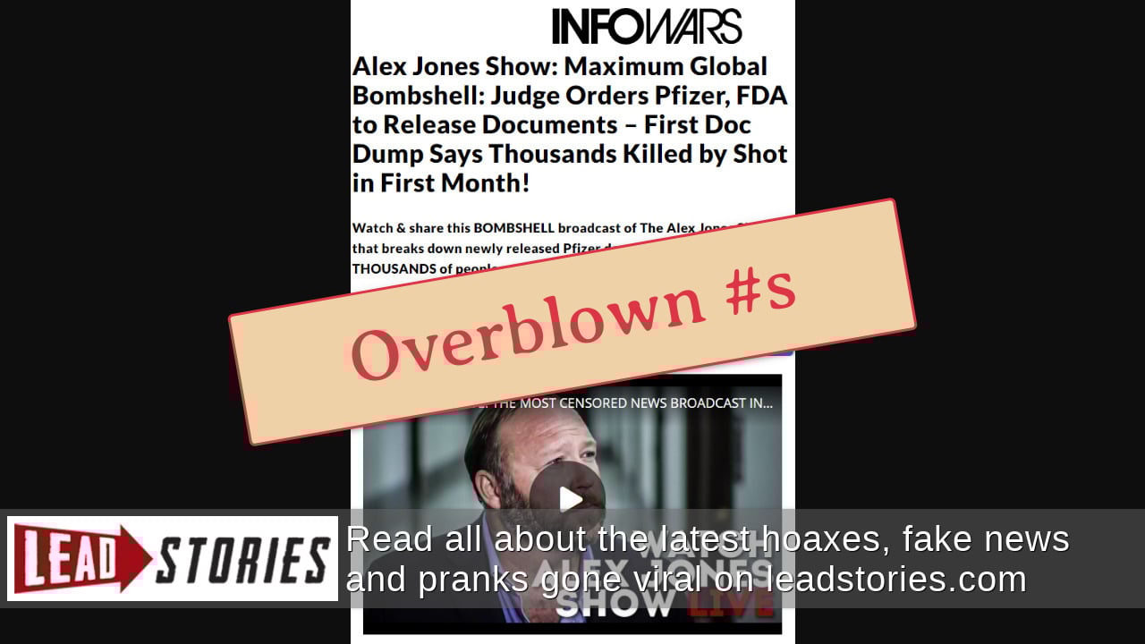 Fact Check: Pfizer Document Does NOT Say Thousands Were Killed By COVID ...