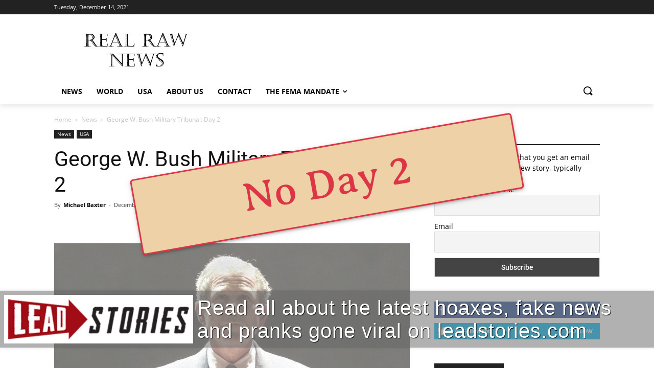 Fact Check George W Bush Still Did Not Appear Before A Military