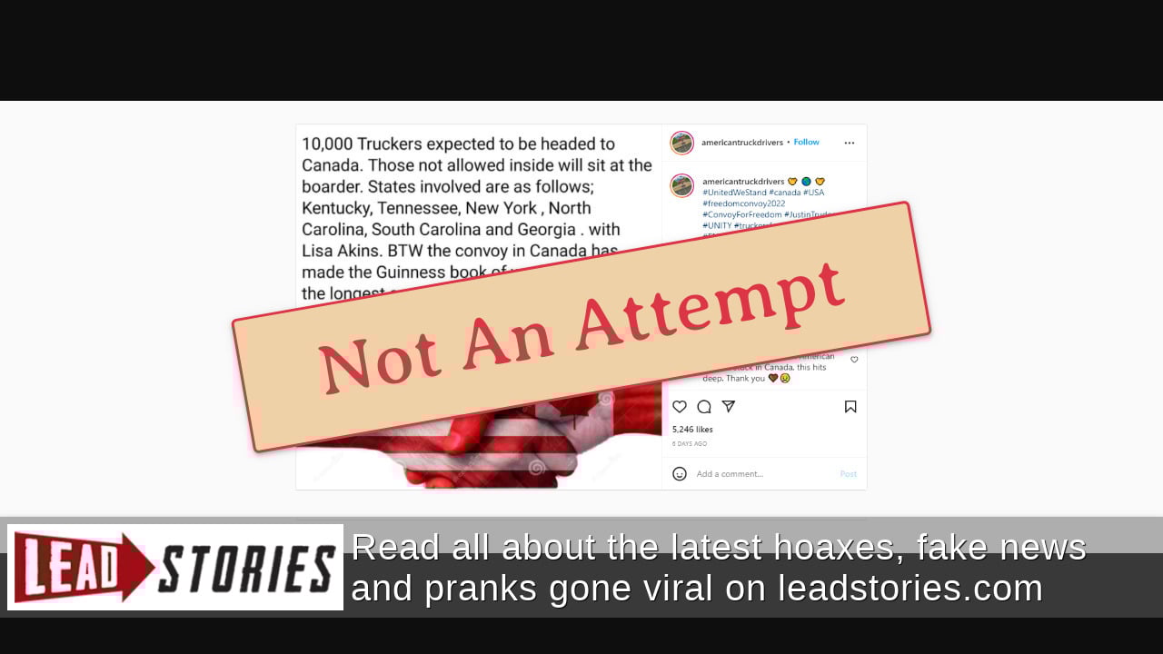 Fact Check: Canadian 'Freedom Convoy' Did NOT Make Guinness World ...