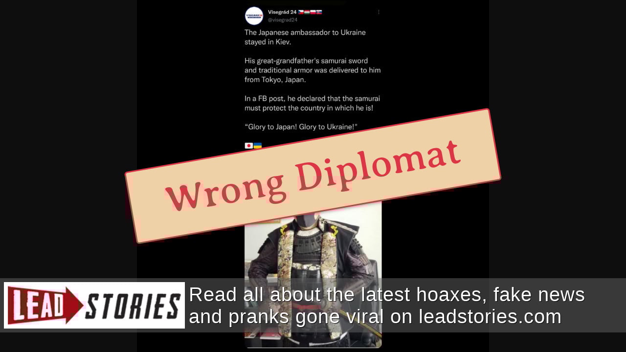 Fact Check: Photo Does NOT Show Japanese Ambassador To Ukraine Dressed ...