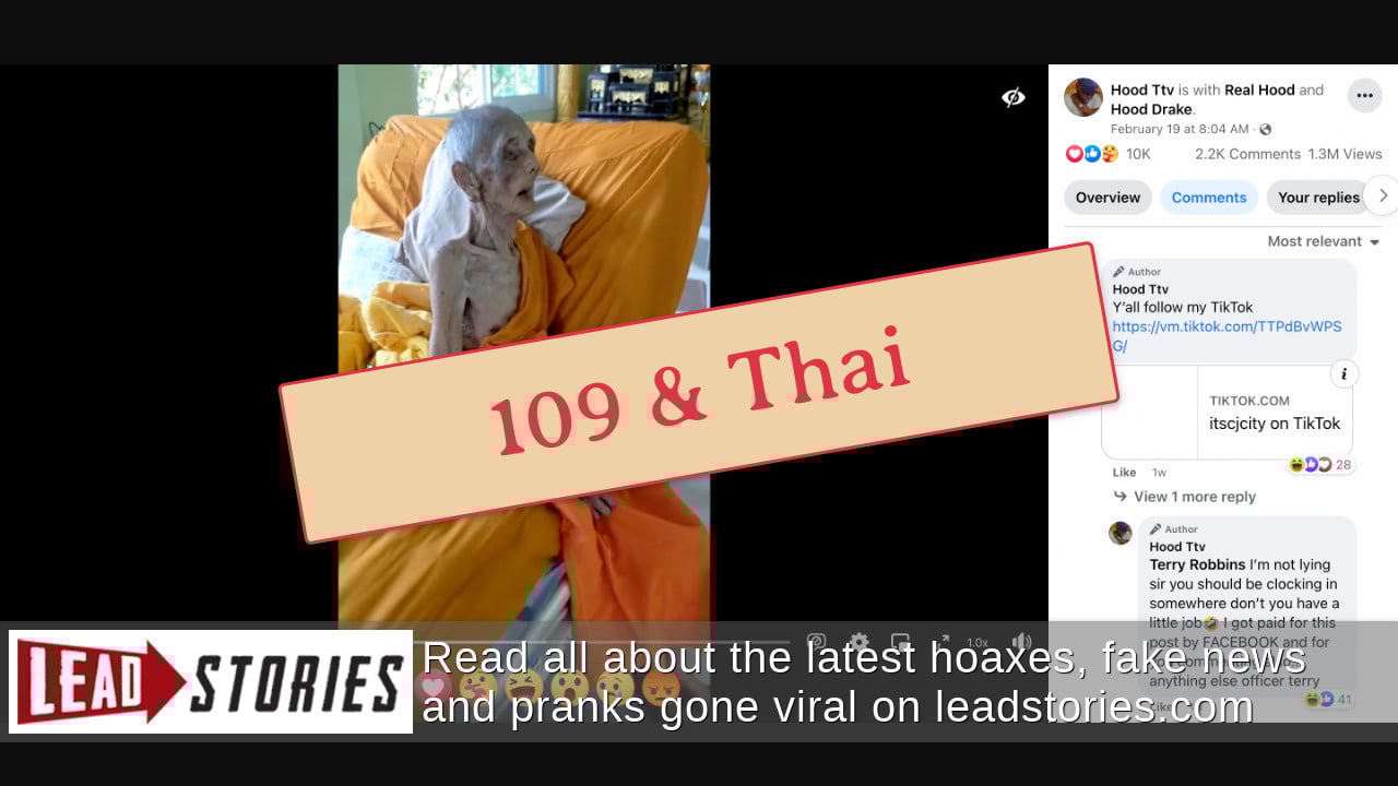 Fact Check: This Is NOT A 163-Year-Old Black Man -- This Is A Thai Monk ... Fact Check: This Is NOT A 163-Year-Old Black Man -- This Is A Thai Monk ...