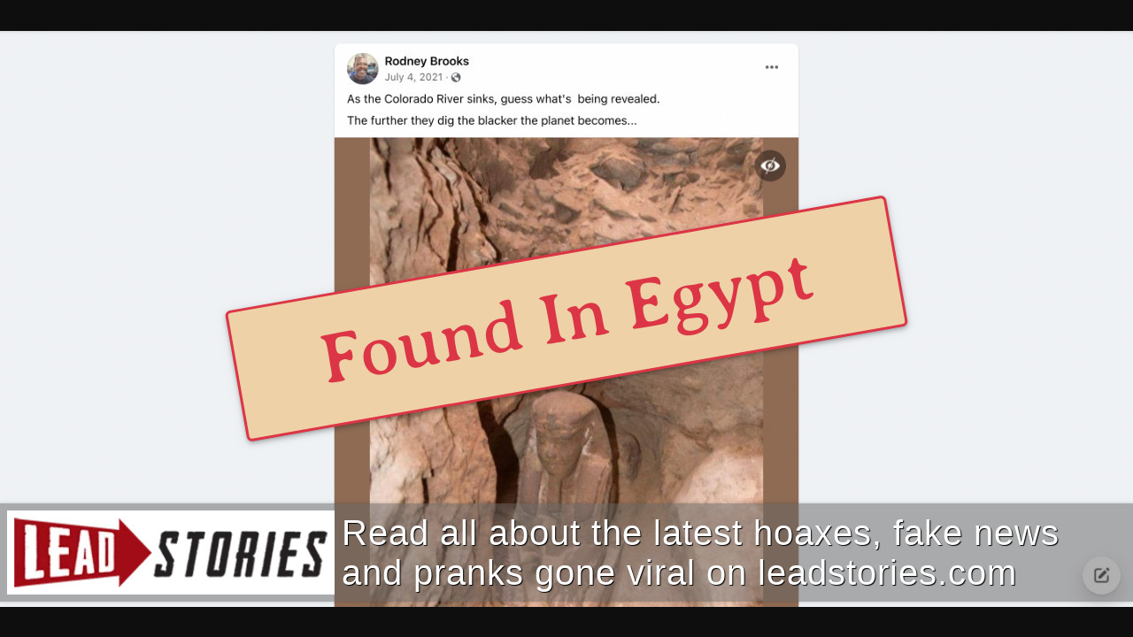 Fact Check: This Sphinx Was NOT Found In The Colorado River -- It Was ...