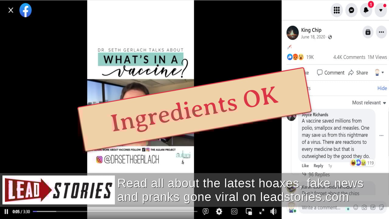 Fact Check: Vaccine Ingredients NOT Toxic To People In Amounts In Shots ...