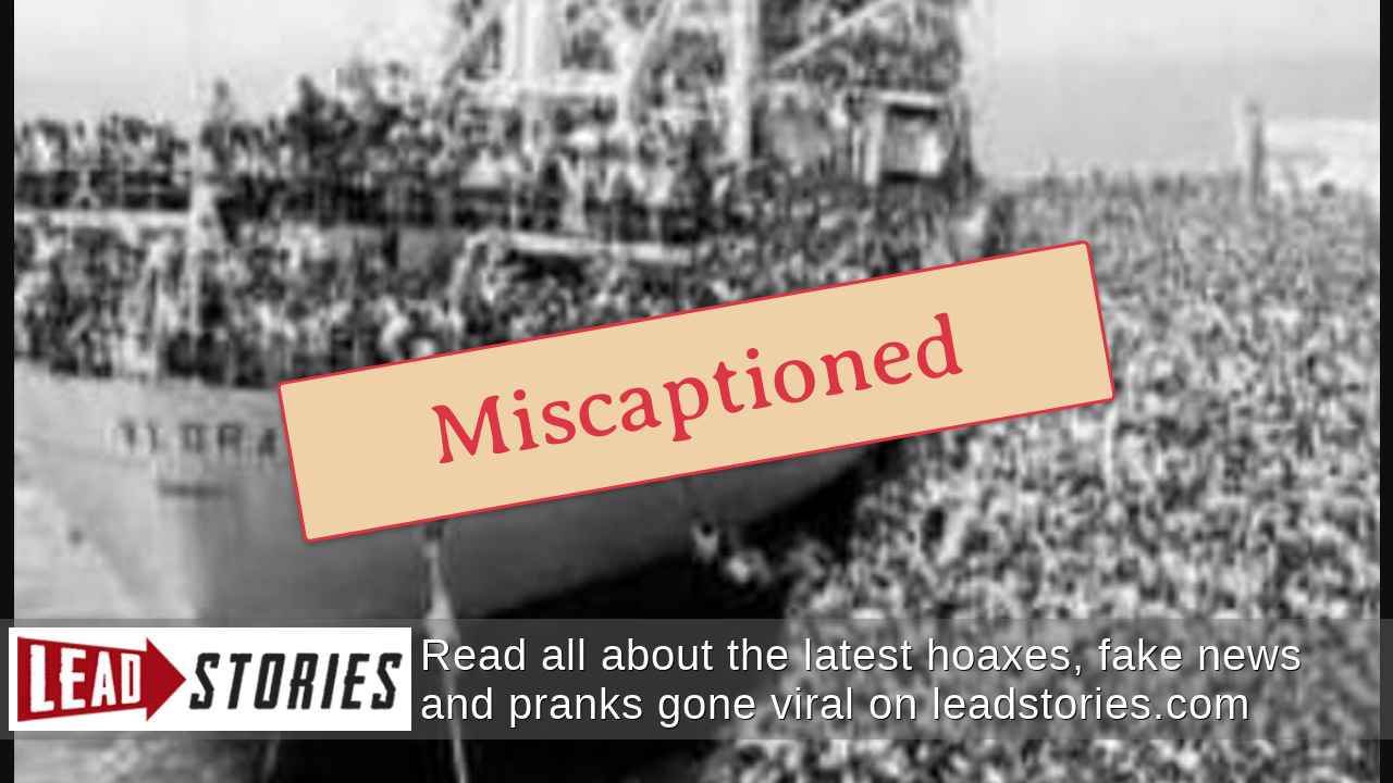 Fact Check: Ship Vlora Did NOT Carry Refugees From WWII Europe -- 1991 ...
