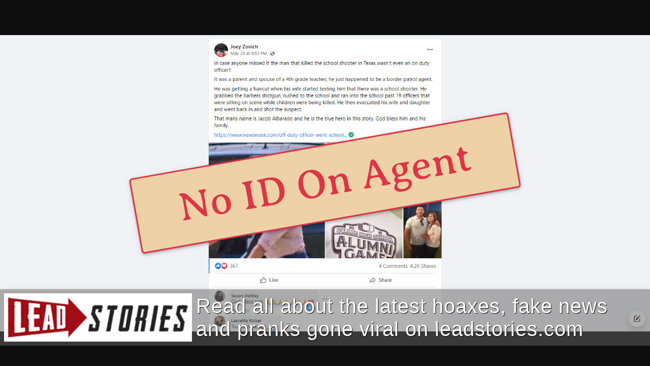 Fact Check: NO Evidence Off-Duty Border Patrol Agent Jacob Albarado ...