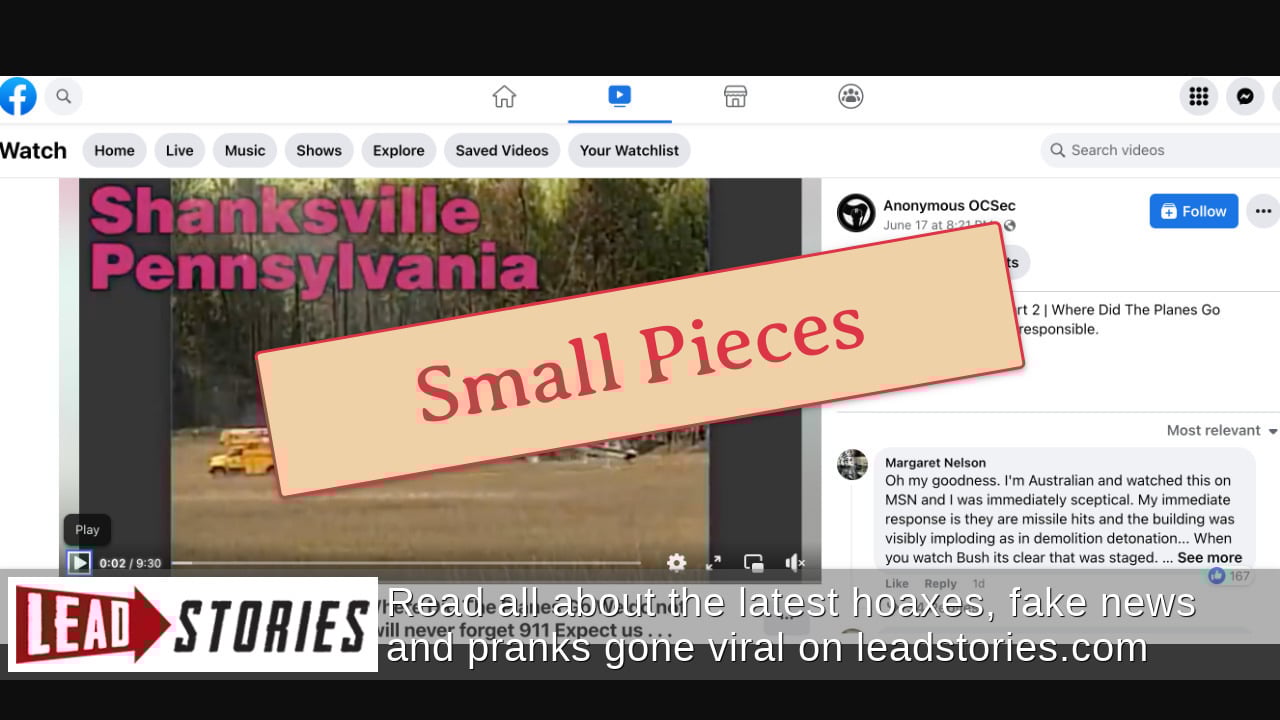 Fact Check: Plane From United Airlines Flight 93 On 9/11 DID Crash In ...