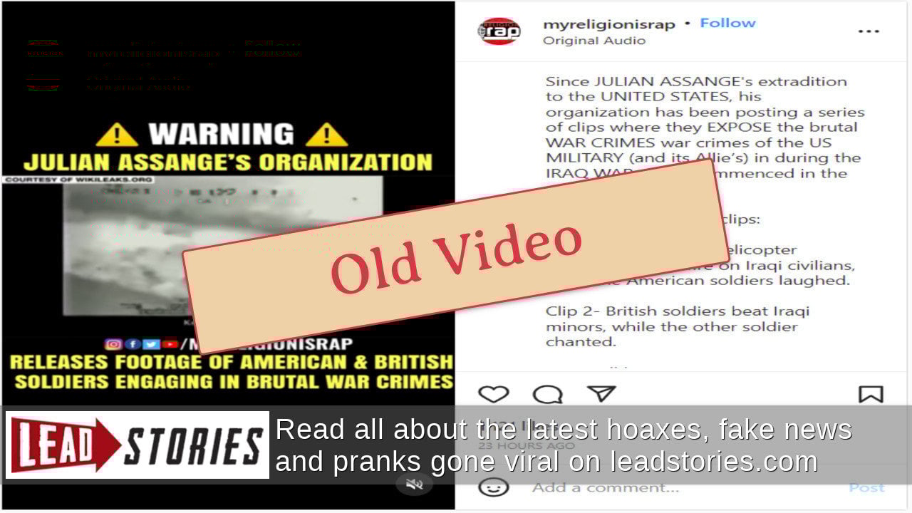 Fact Check: 'Julian Assange's Organization' Did NOT Release Series Of ...