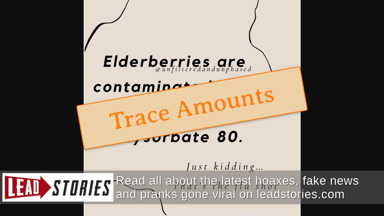 Fact Check: Formaldehyde, Polysorbate 80 Do NOT Pose Health Risk In Flu ...