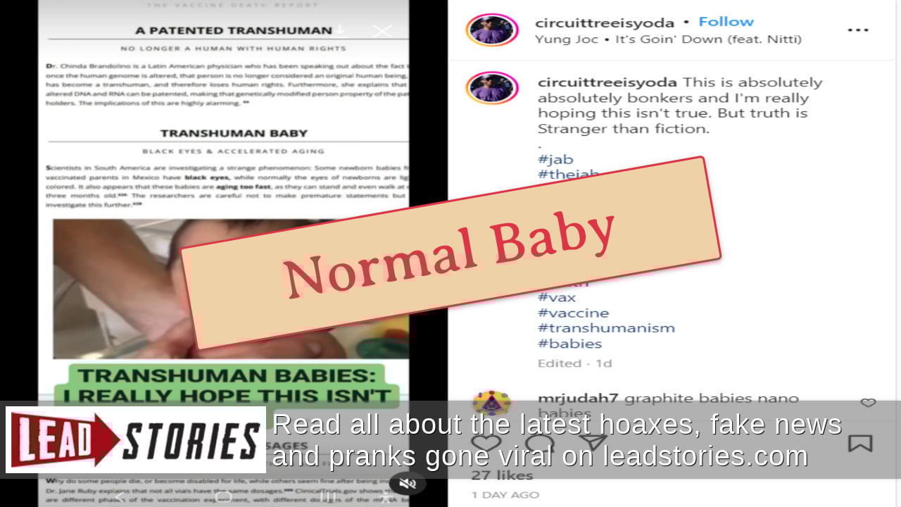 Fact Check: Video Does NOT Show 'Transhuman' Baby From Parents Vaccinated For COVID-19 | Lead ...