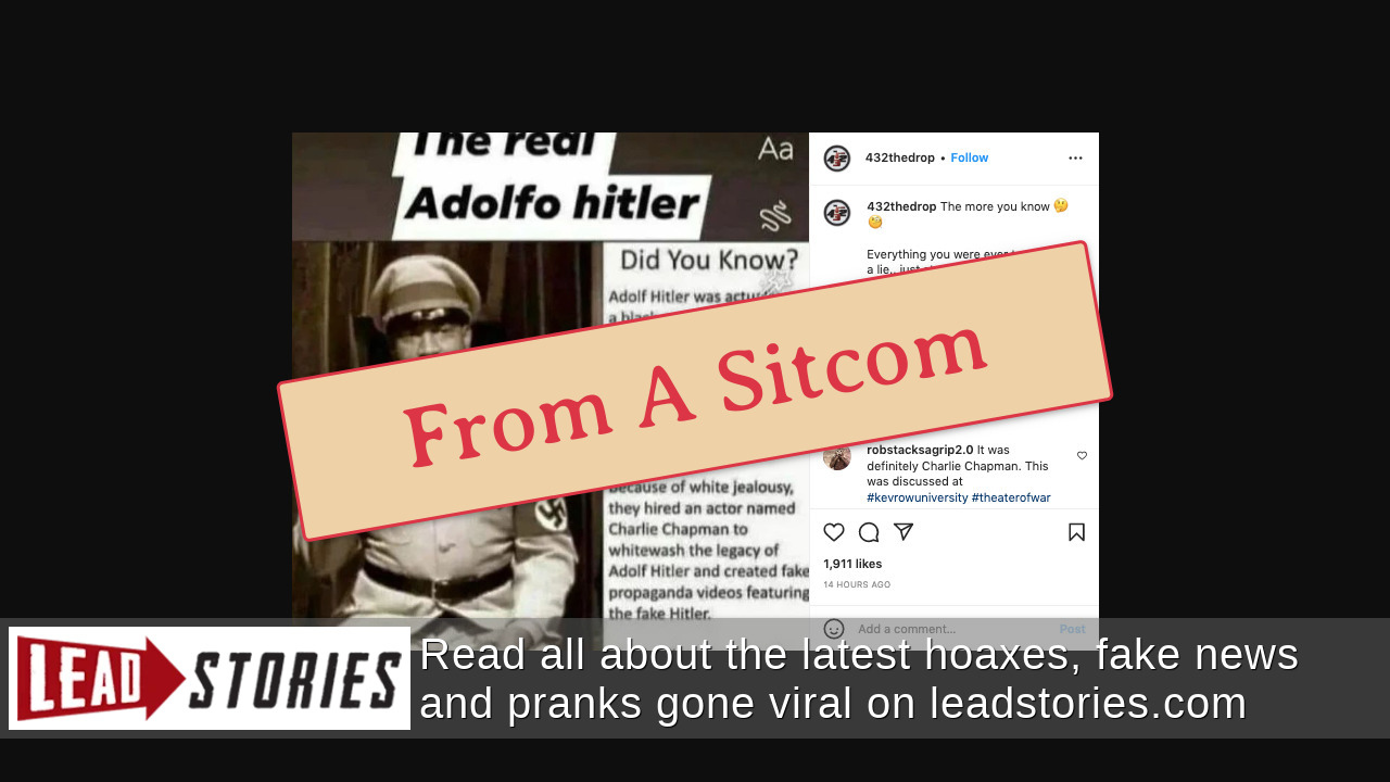 Fact Check: Hitler Was NOT Black NOR Does This Picture Prove He Was | Lead Stories