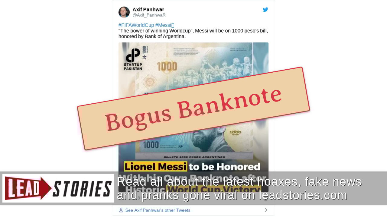 Fact Check: Lionel Messi's Face Will NOT Be Featured On Argentine ...