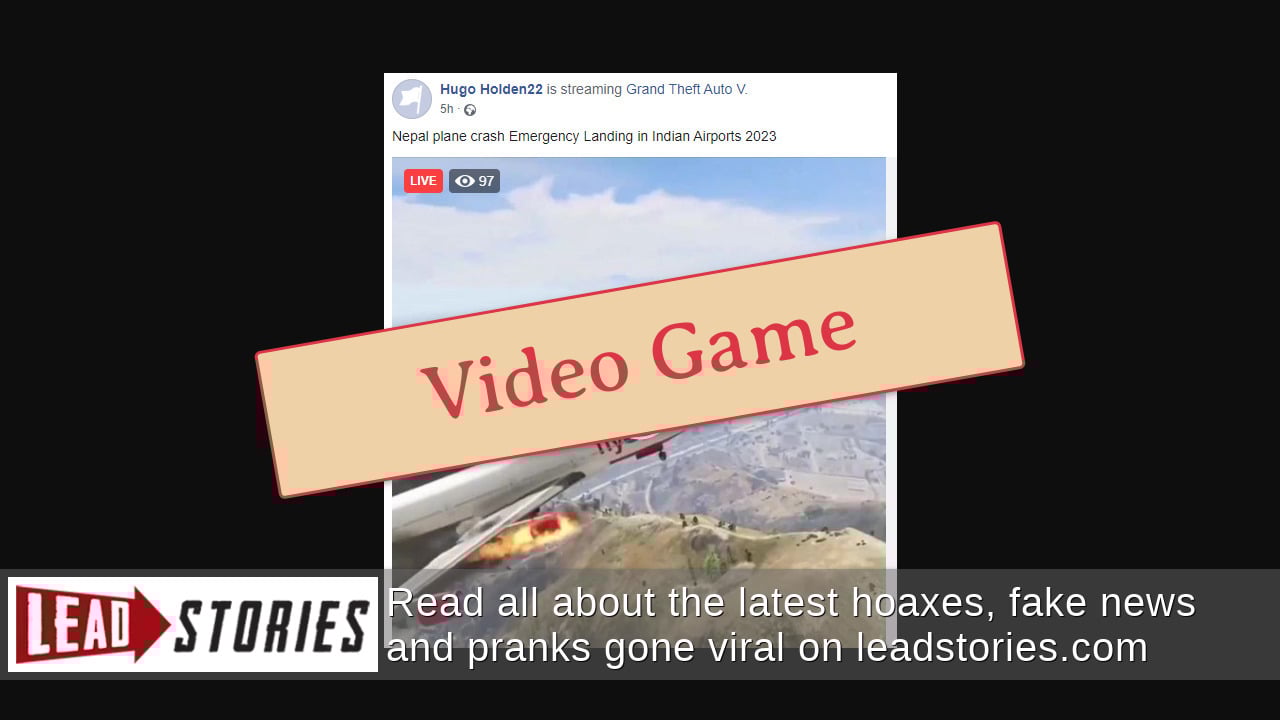 Fact Check: Video Does NOT Show Real Plane Crash or Emergency -- It's ...