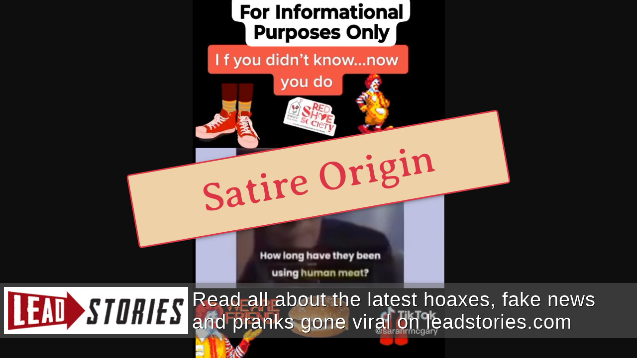 Fact Check: McDonald's Was NOT Caught Using Human Meat In Its 'Oklahoma ...