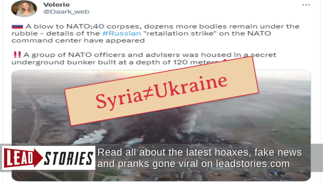 Fact Check: Photo Does NOT Show Russian 'Retaliation Strike' On Secret ...