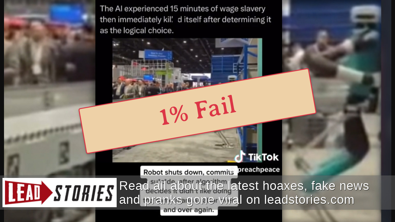 Fact Check: Robot Did NOT Commit Suicide -- It Fell During Trade Show ...