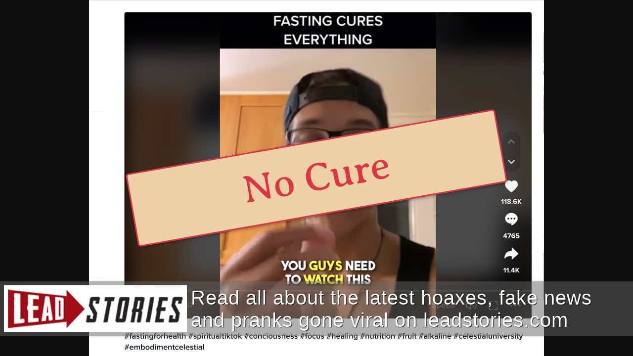 Fact Check: Fasting Will NOT Cure AIDS | Lead Stories