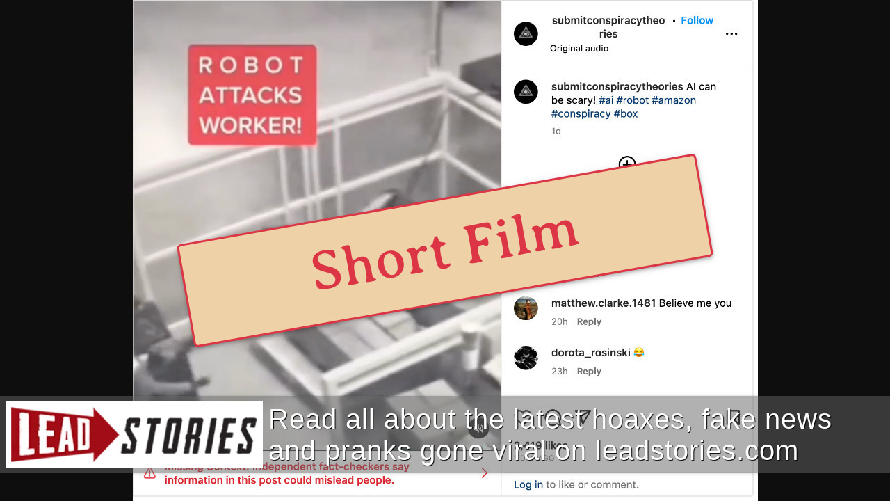 Fact Check: Robot Did NOT Attack Worker -- It's Sci-Fi CGI | Lead Stories